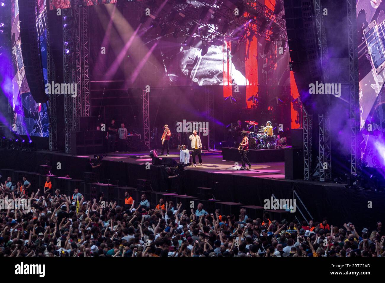 The Stone Roses performing at Wembley Stadium Stock Photo - Alamy