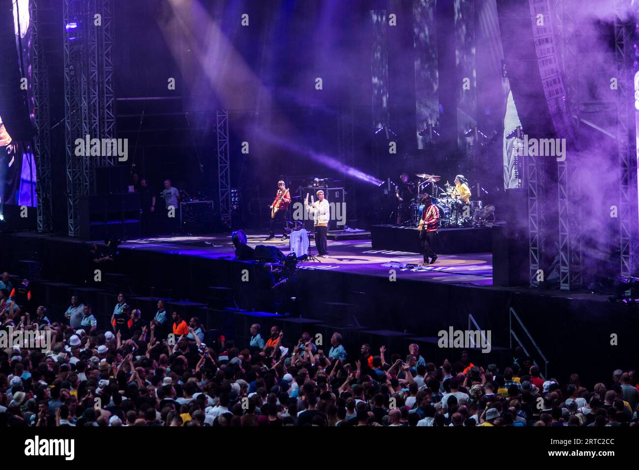The Stone Roses performing at Wembley Stadium Stock Photo - Alamy