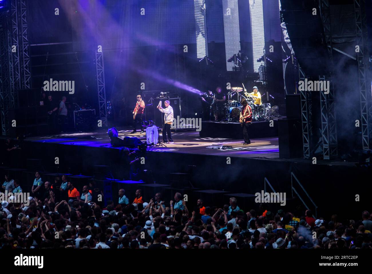 The Stone Roses performing at Wembley Stadium Stock Photo - Alamy