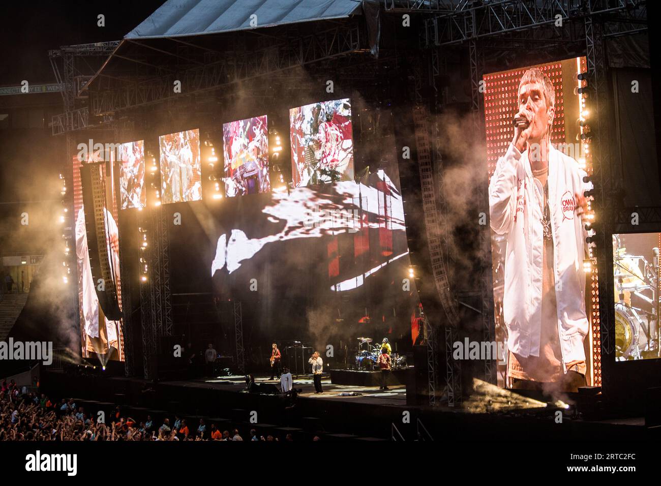 The Stone Roses performing at Wembley Stadium Stock Photo - Alamy