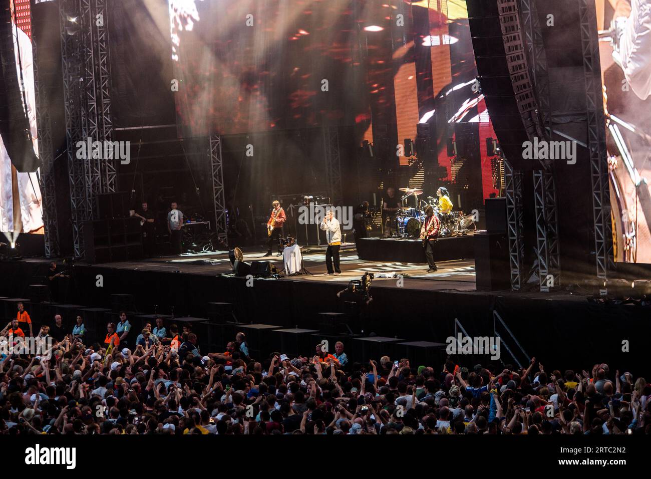 The Stone Roses performing at Wembley Stadium Stock Photo - Alamy