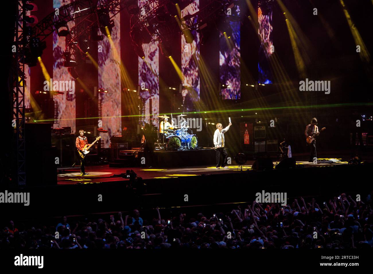 The Stone Roses performing at Wembley Stadium Stock Photo - Alamy