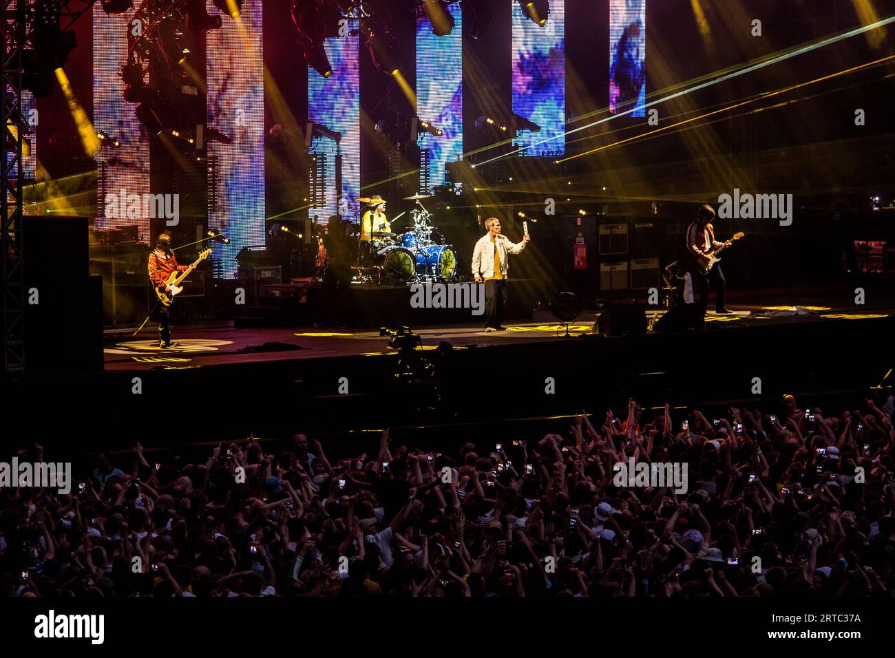 The Stone Roses performing at Wembley Stadium Stock Photo - Alamy