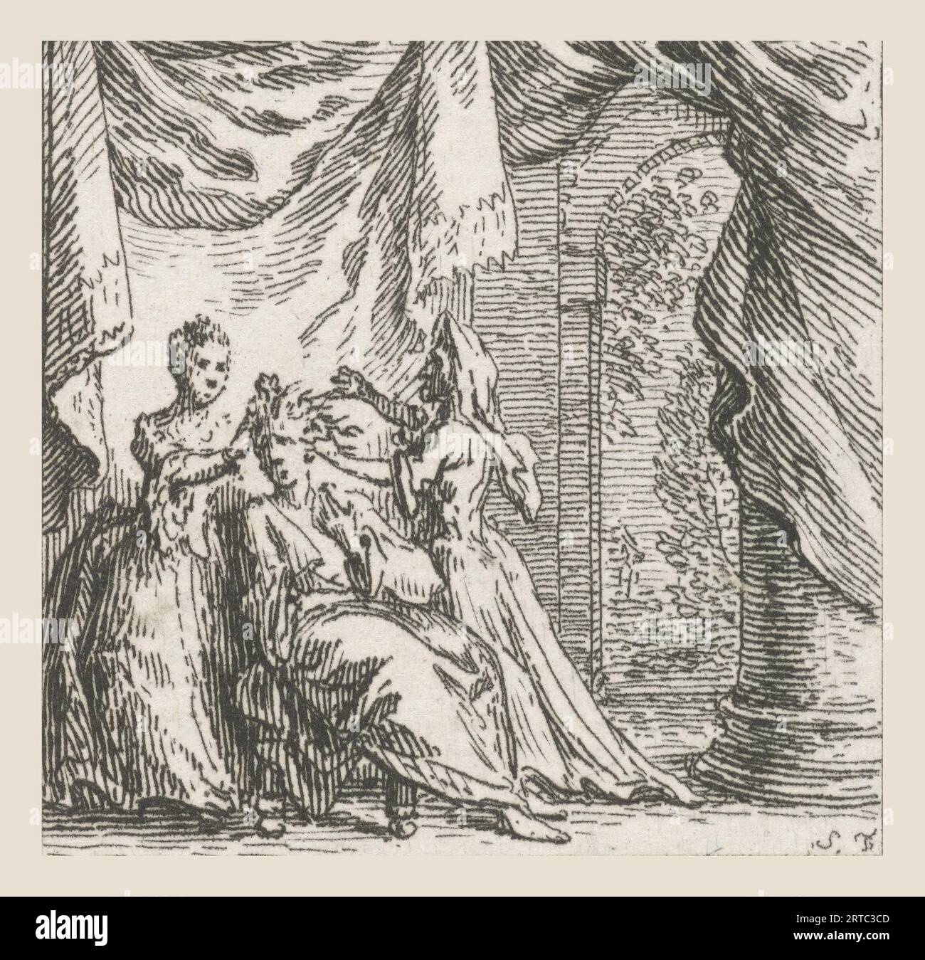 Fable of the man and his two women Illustrations for fable stories of ...