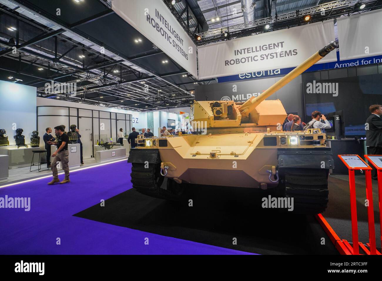 London UK. 12 September 2023 . Defence and Security Equipment International (DSEI) opens at the ...