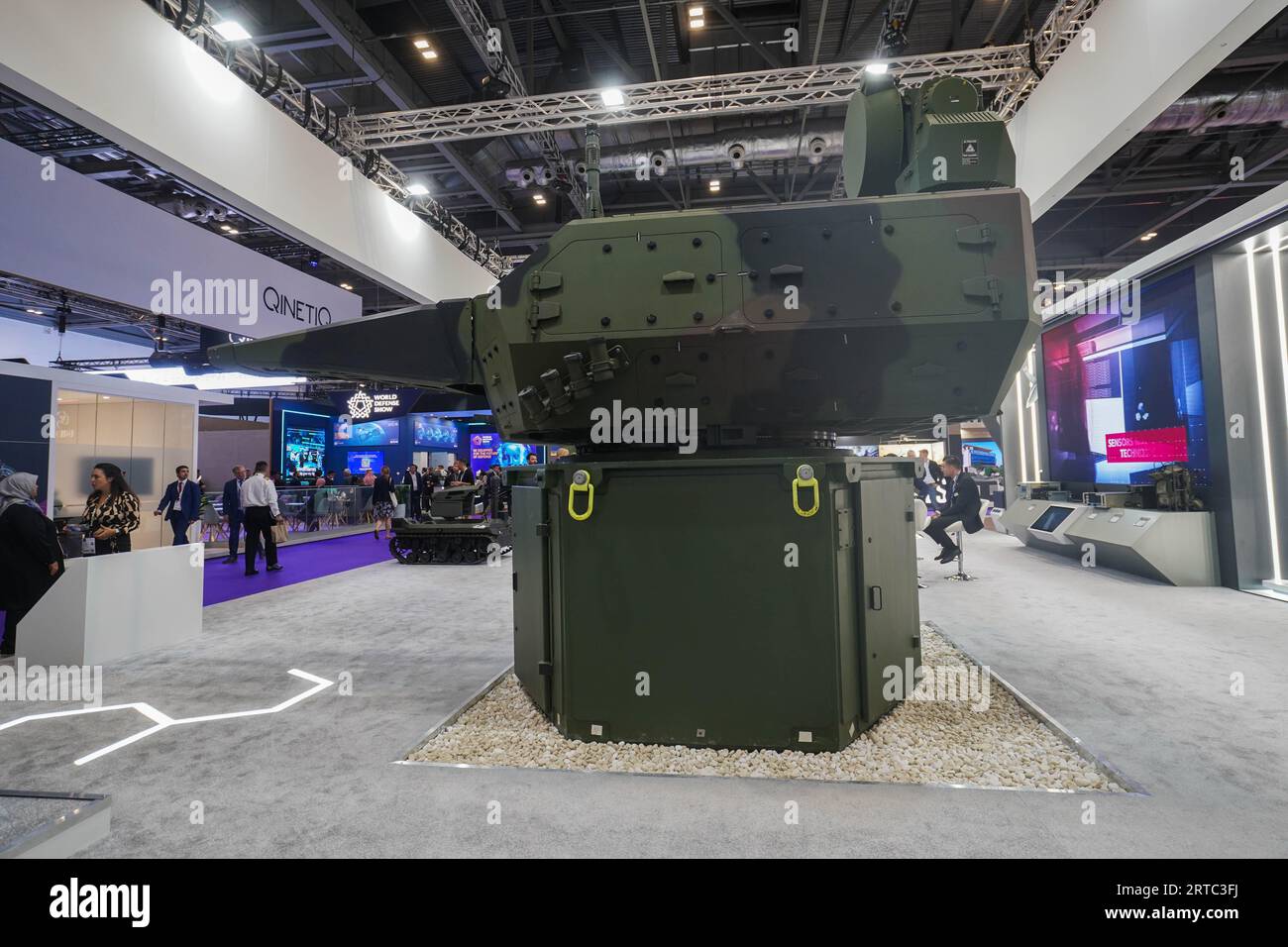 London UK. 12 September 2023 . Defence and Security Equipment International (DSEI) opens at the ...