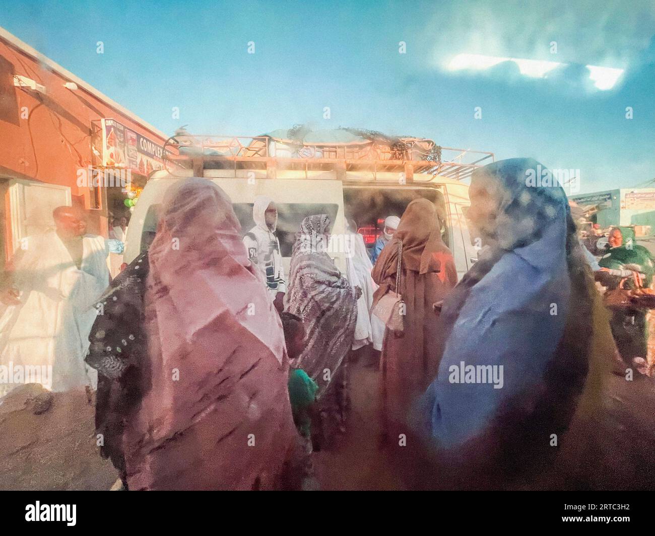 Mauritania, Adrar region, Atar, local bus station Stock Photo - Alamy
