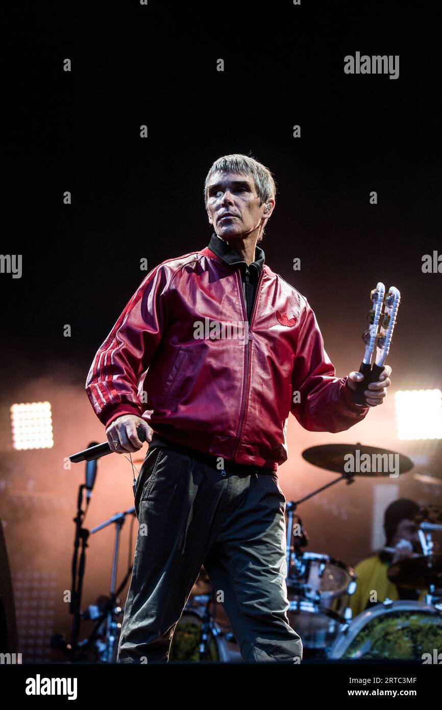 The Stone Roses performing at the Etihad Stadium in Manchester in 2016 ...