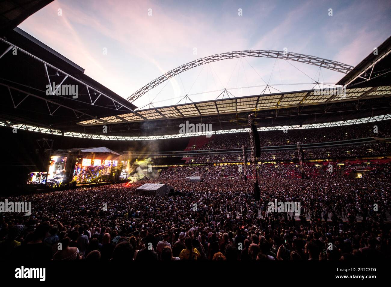 The Stone Roses performing at Wembley Stadium Stock Photo - Alamy