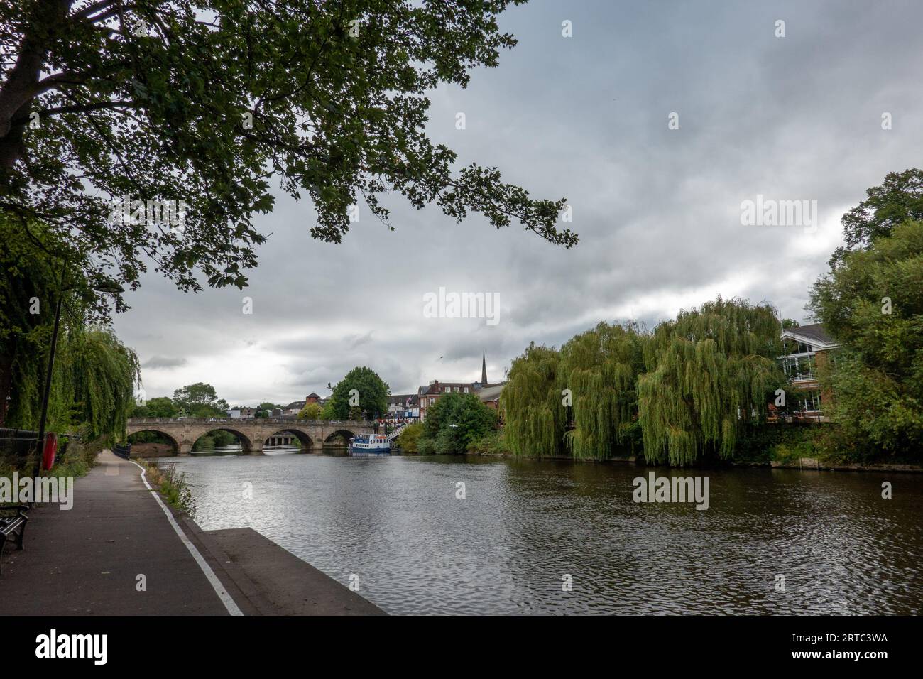 water Lane, Tow path, River Severn, Shrewsbury Stock Photo - Alamy