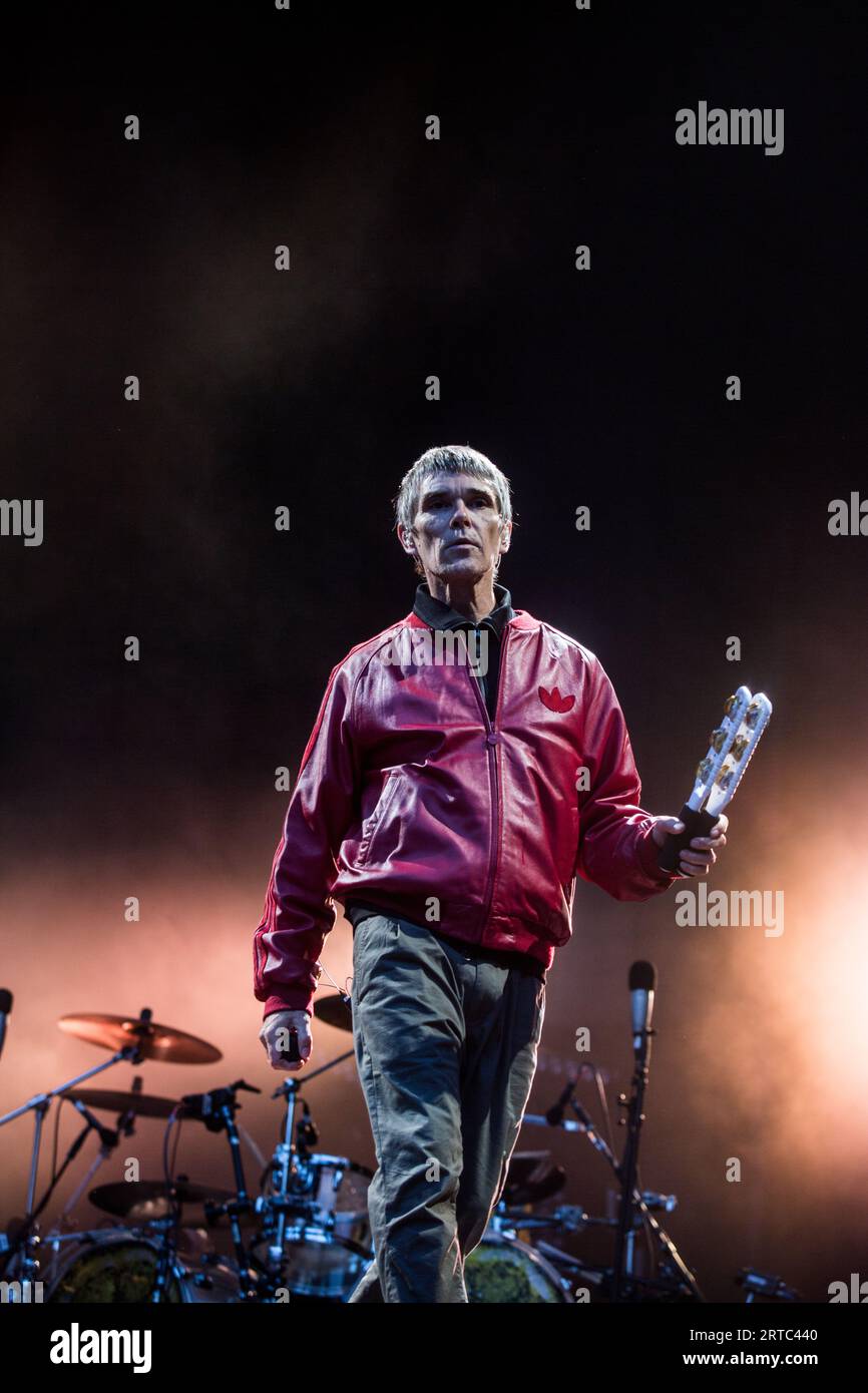 The Stone Roses performing at the Etihad Stadium in Manchester in 2016 ...