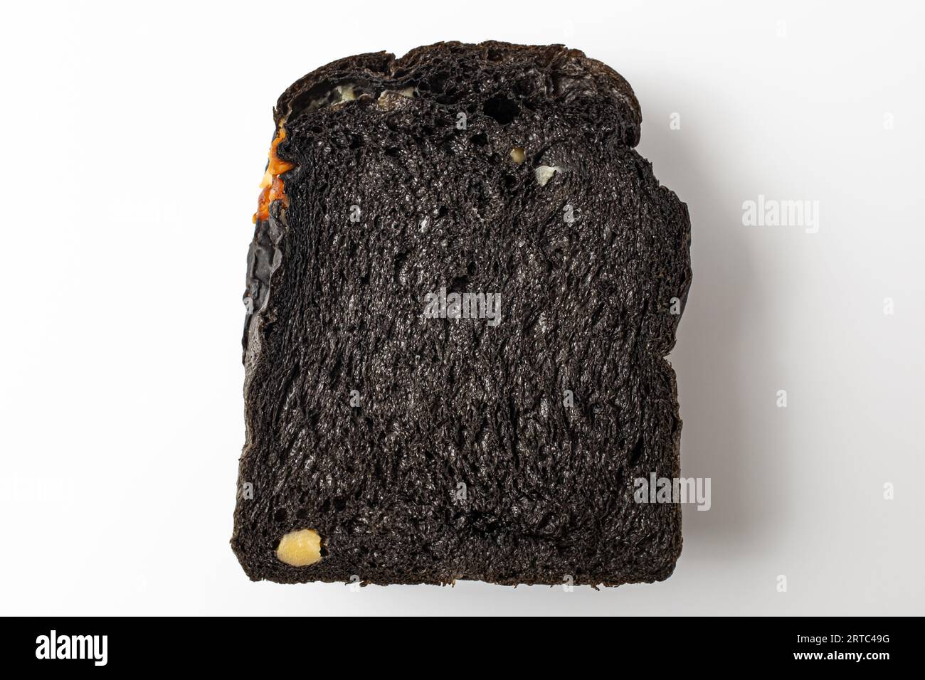 squid-ink Sandwich Loaf on white background Stock Photo - Alamy