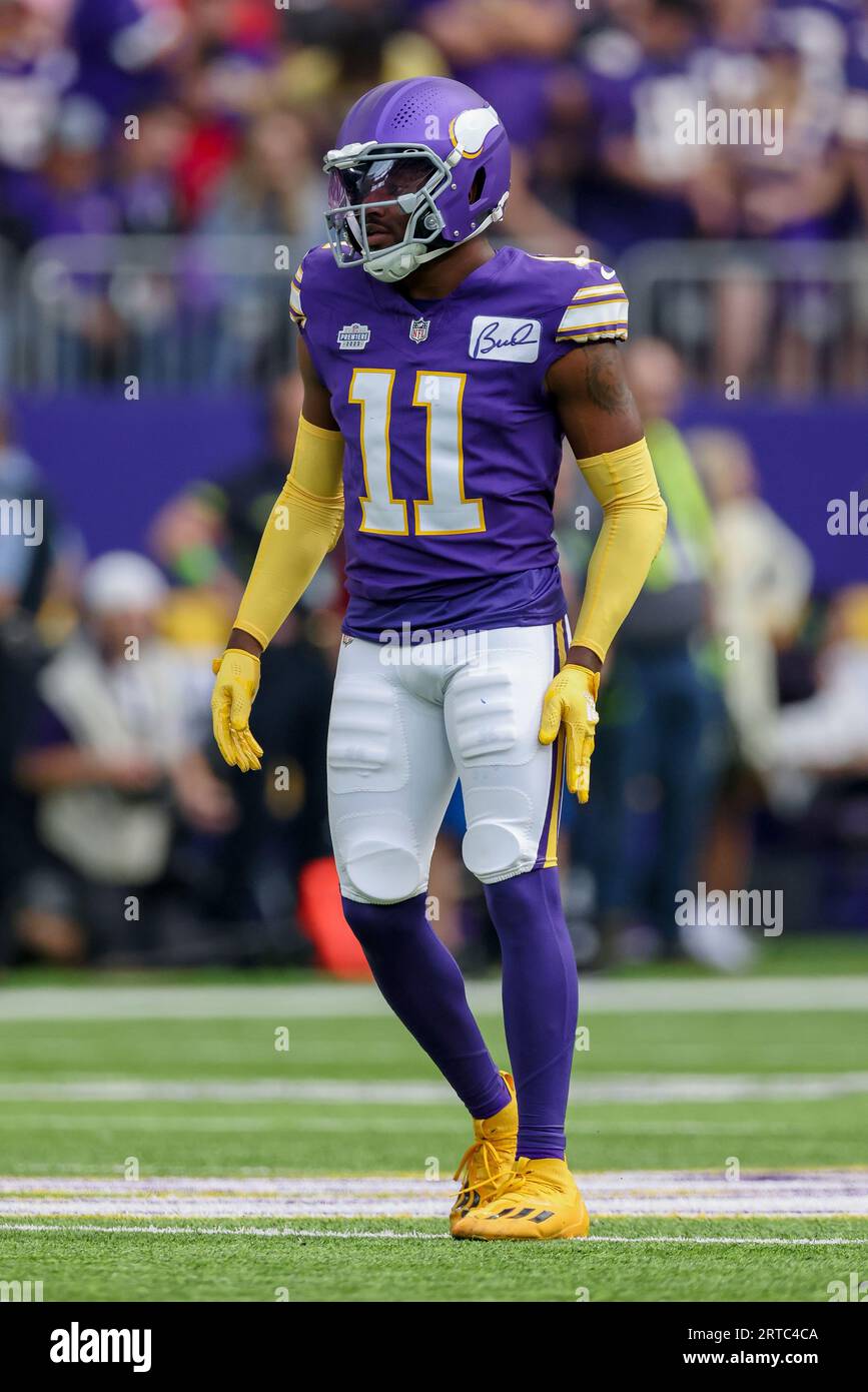 Minnesota Vikings cornerback Najee Thompson (11) during the second half ...