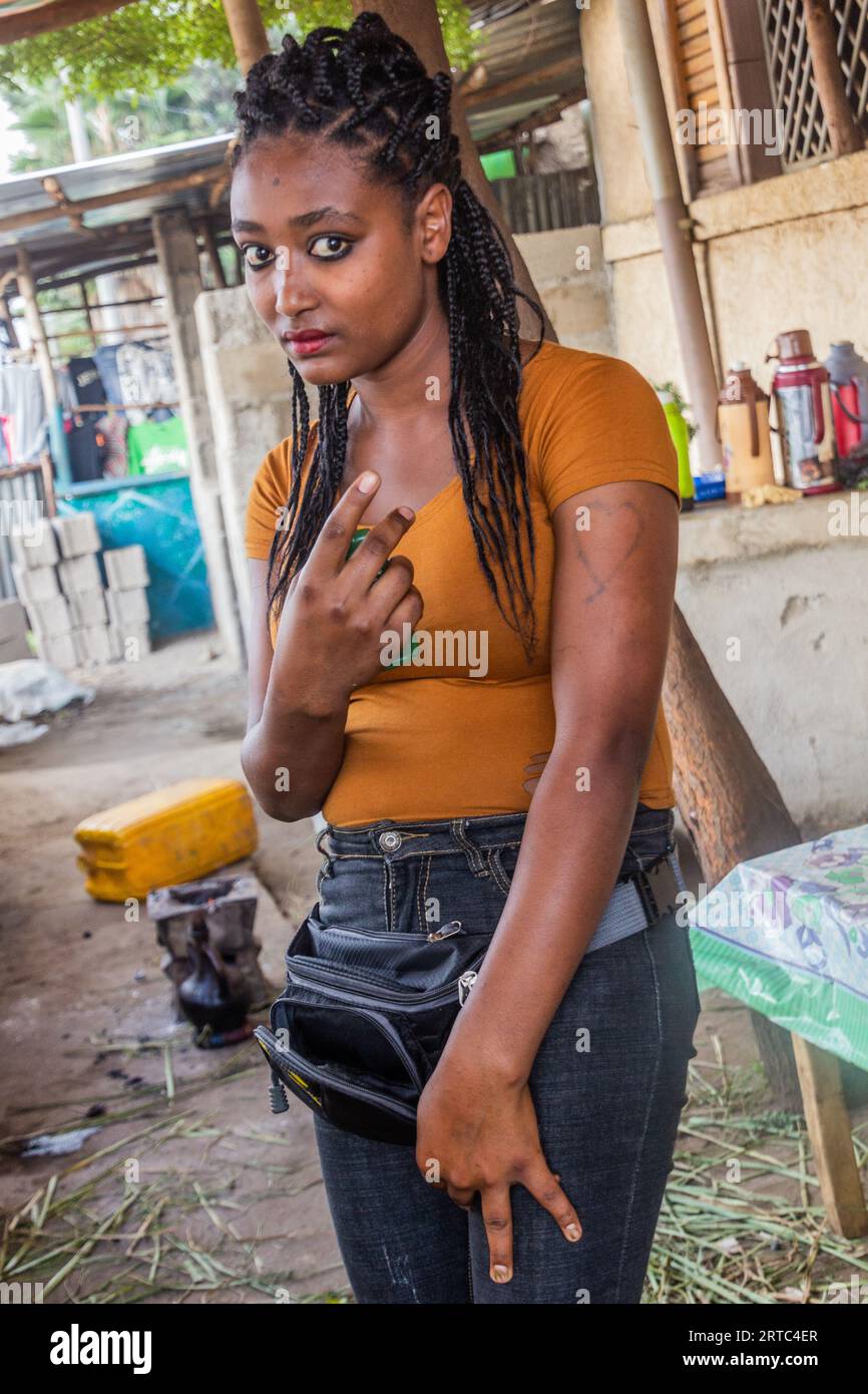 Ethiopian women restaurant hi-res stock photography and images - Alamy