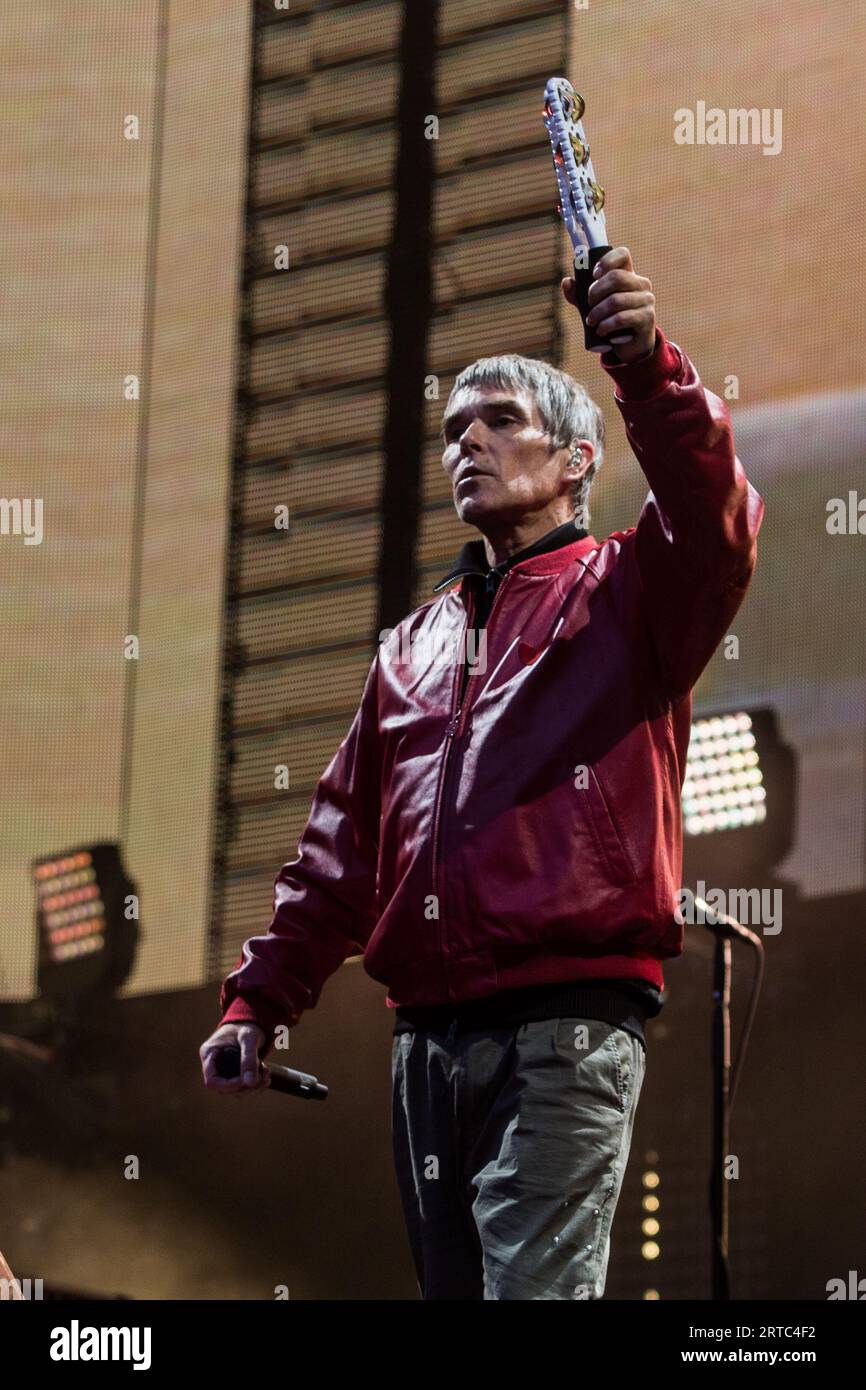 The Stone Roses performing at the Etihad Stadium in Manchester in 2016 ...