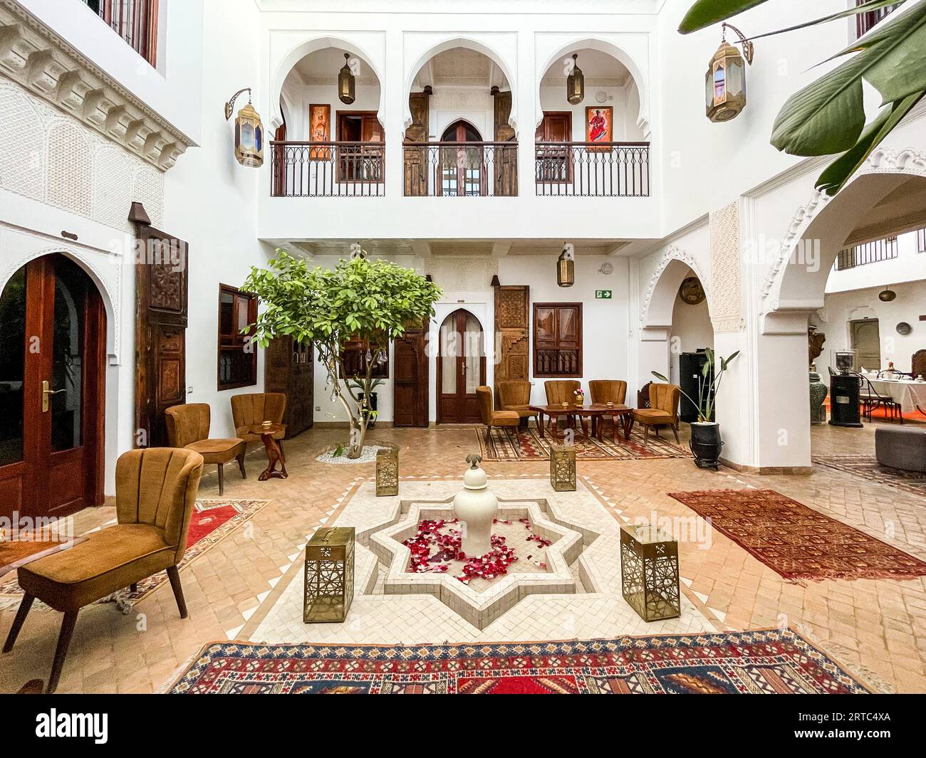 Morocco, Marrakech, Traditional riad Stock Photo - Alamy