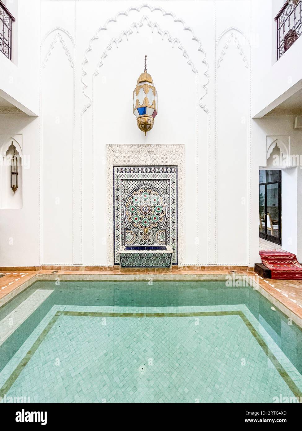 Morocco, Marrakech, Traditional riad, Hammam Stock Photo - Alamy