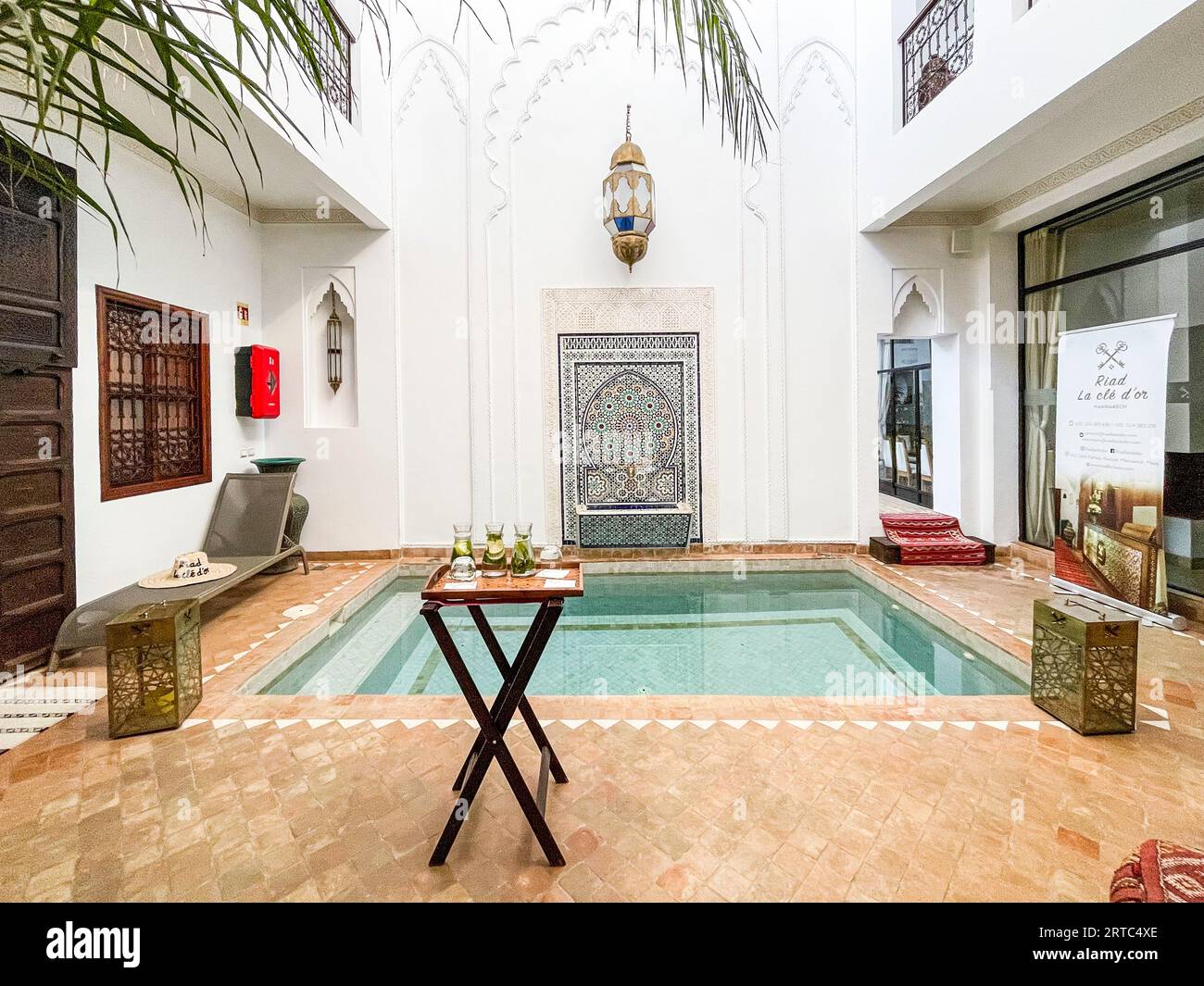 Morocco, Marrakech, Traditional riad, Hammam Stock Photo - Alamy