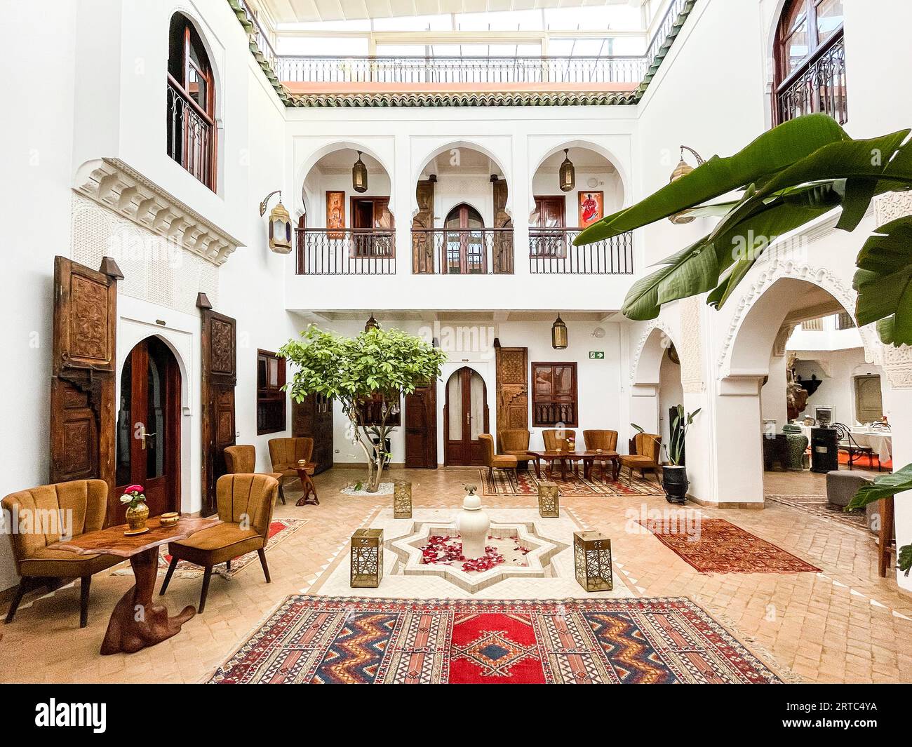 Morocco, Marrakech, Traditional riad Stock Photo - Alamy