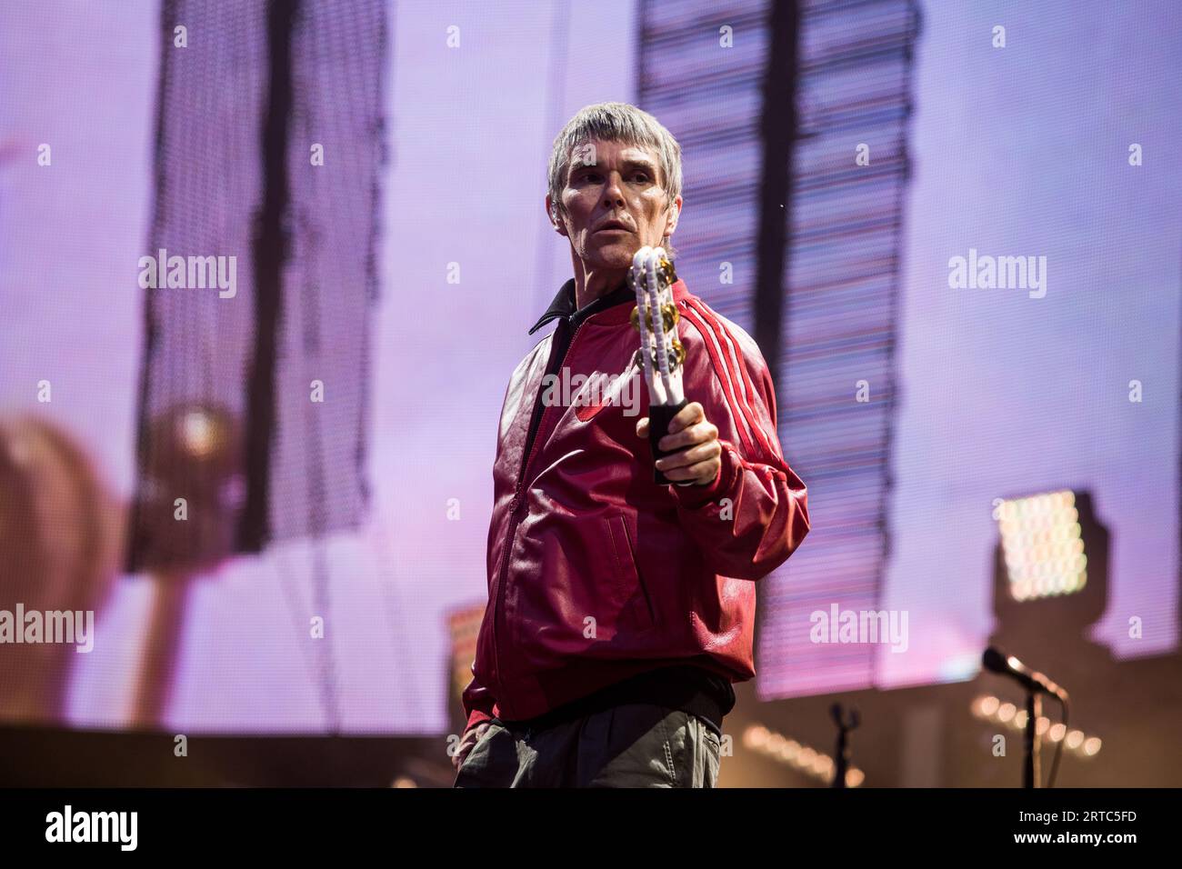The Stone Roses performing at the Etihad Stadium in Manchester in 2016 ...