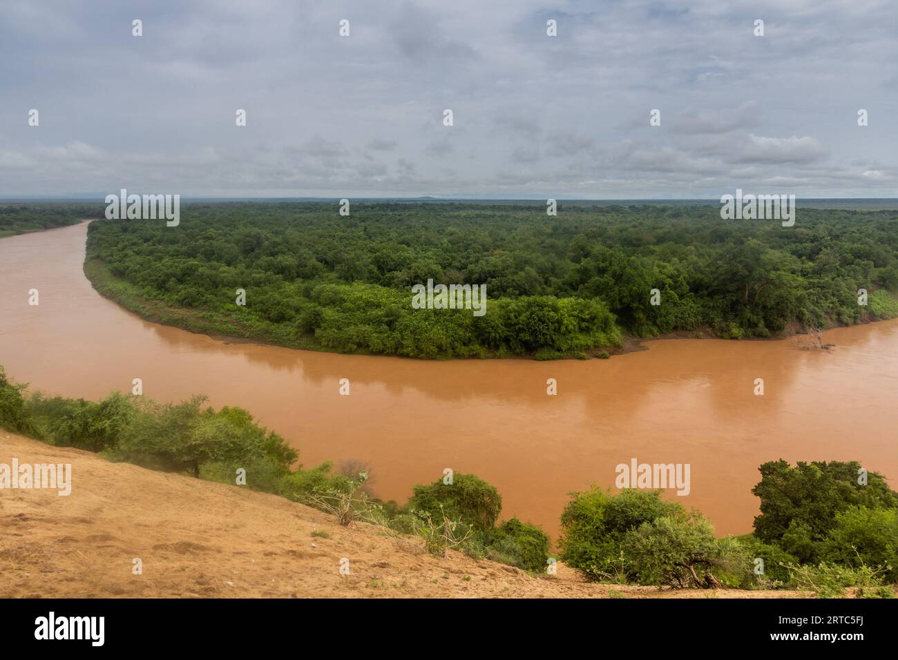 View of Omo river near Korcho village, Ethiopia Stock Photo - Alamy