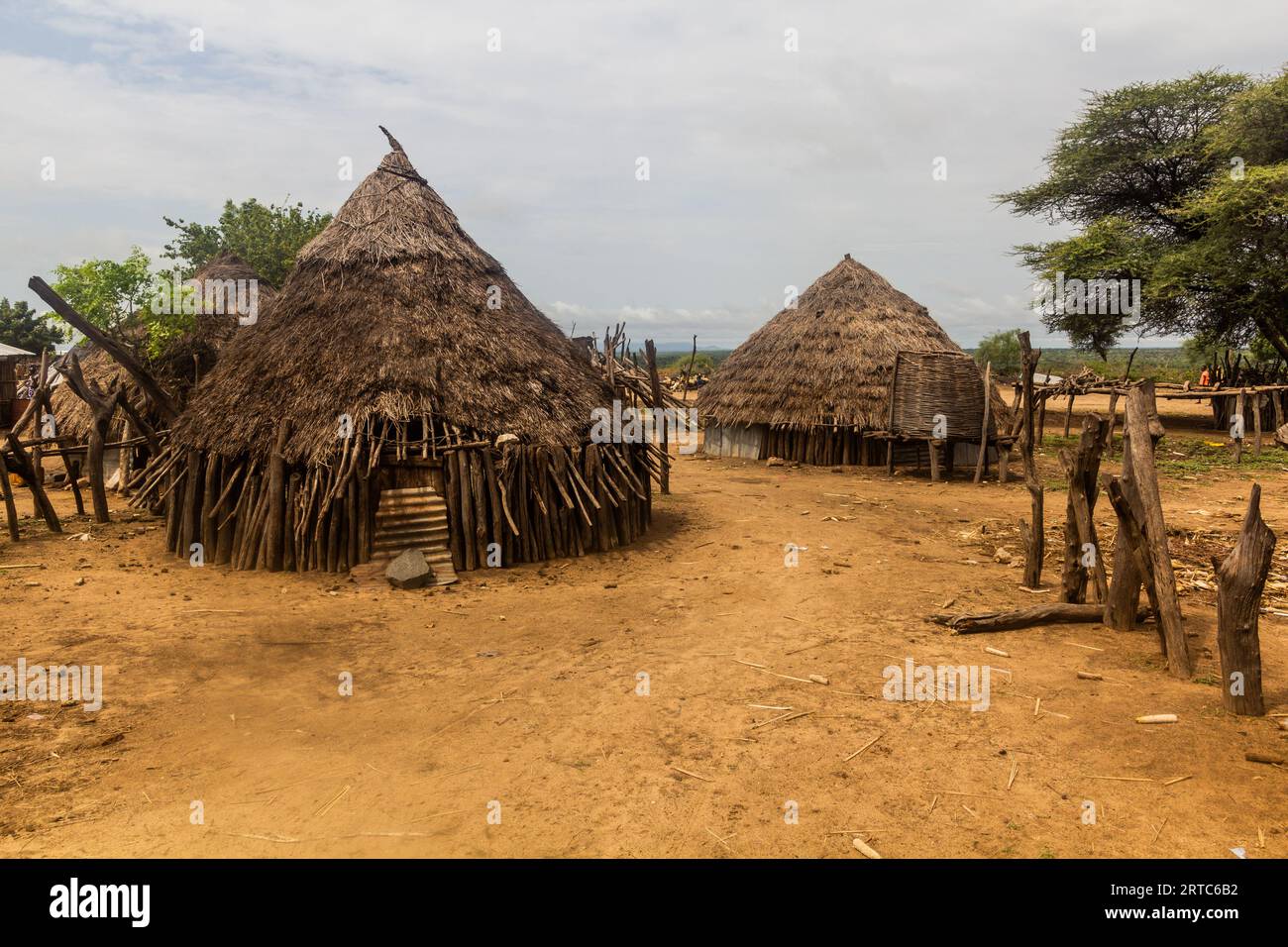Huts in Korcho village, Ethiopia Stock Photo - Alamy