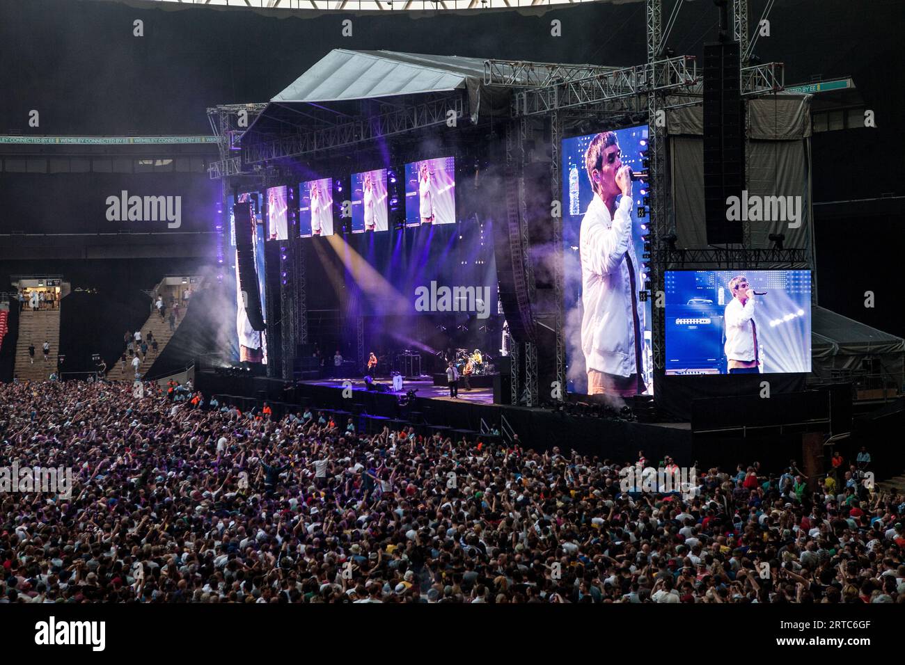 The Stone Roses performing at Wembley Stadium Stock Photo - Alamy