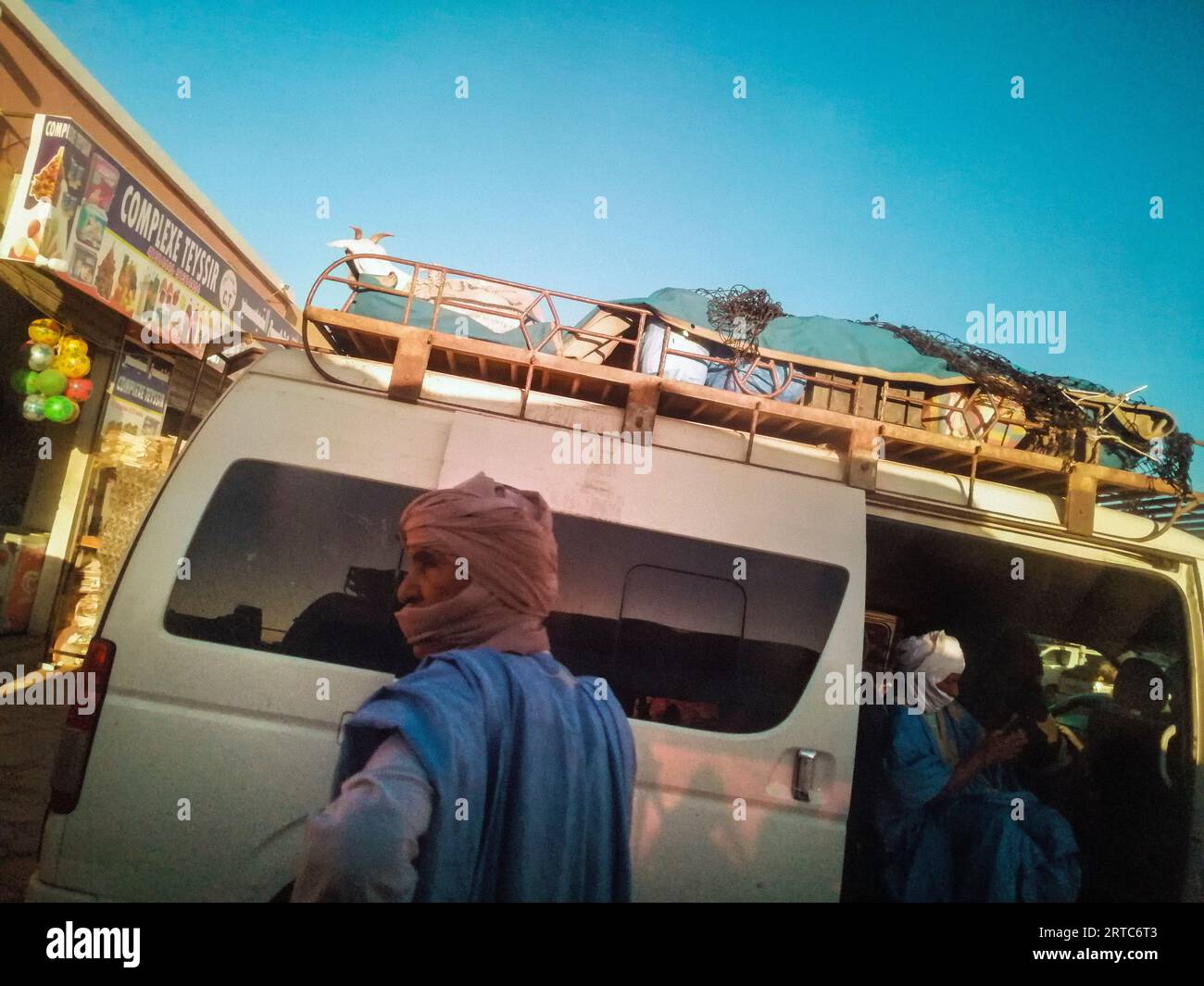 Mauritania, Adrar region, Atar, bus station Stock Photo - Alamy