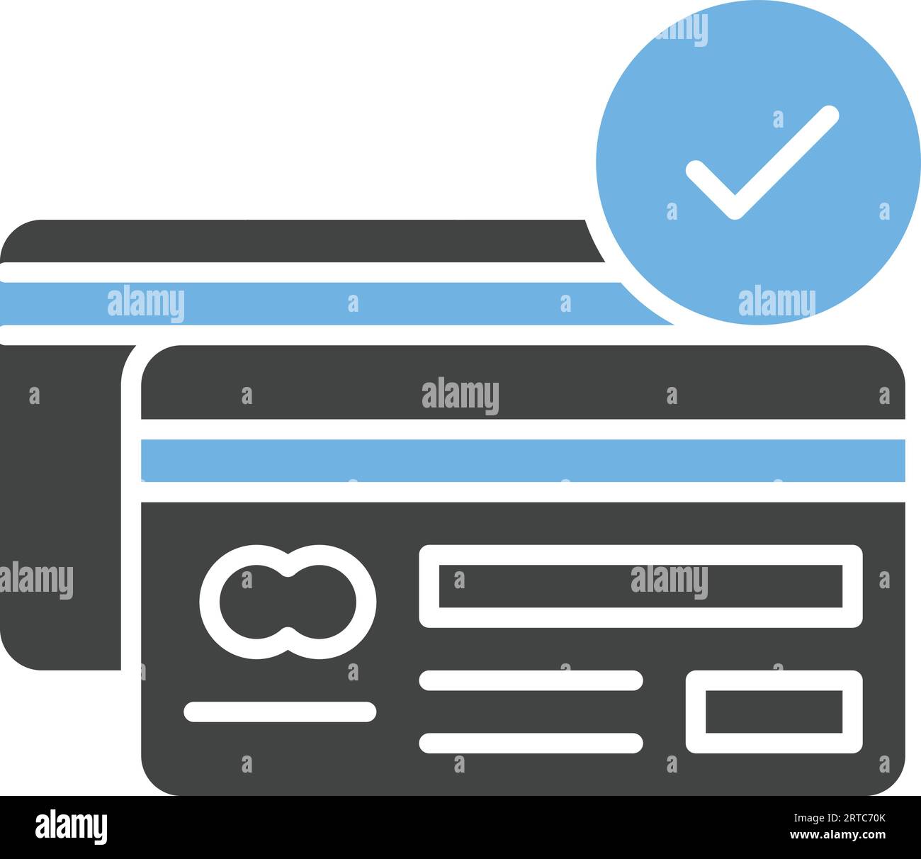 Credit Card Approved Icon image. Suitable for mobile application Stock ...
