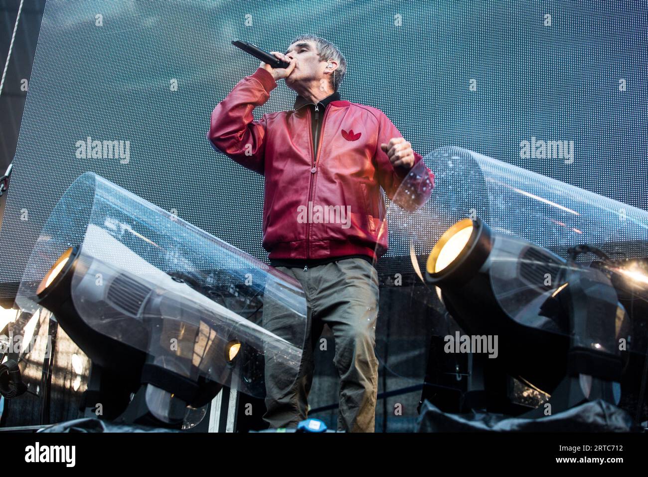 The Stone Roses performing at the Etihad Stadium in Manchester in 2016 ...