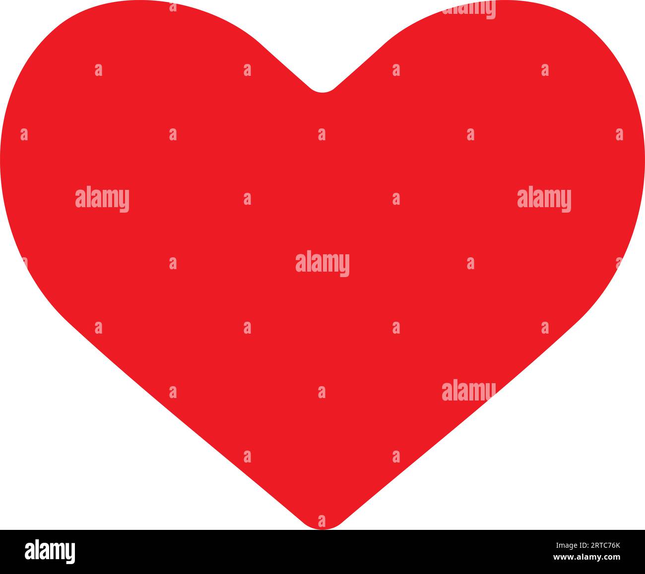 Rounded Heart icon symbol for web and app. Flat vector illustration ...