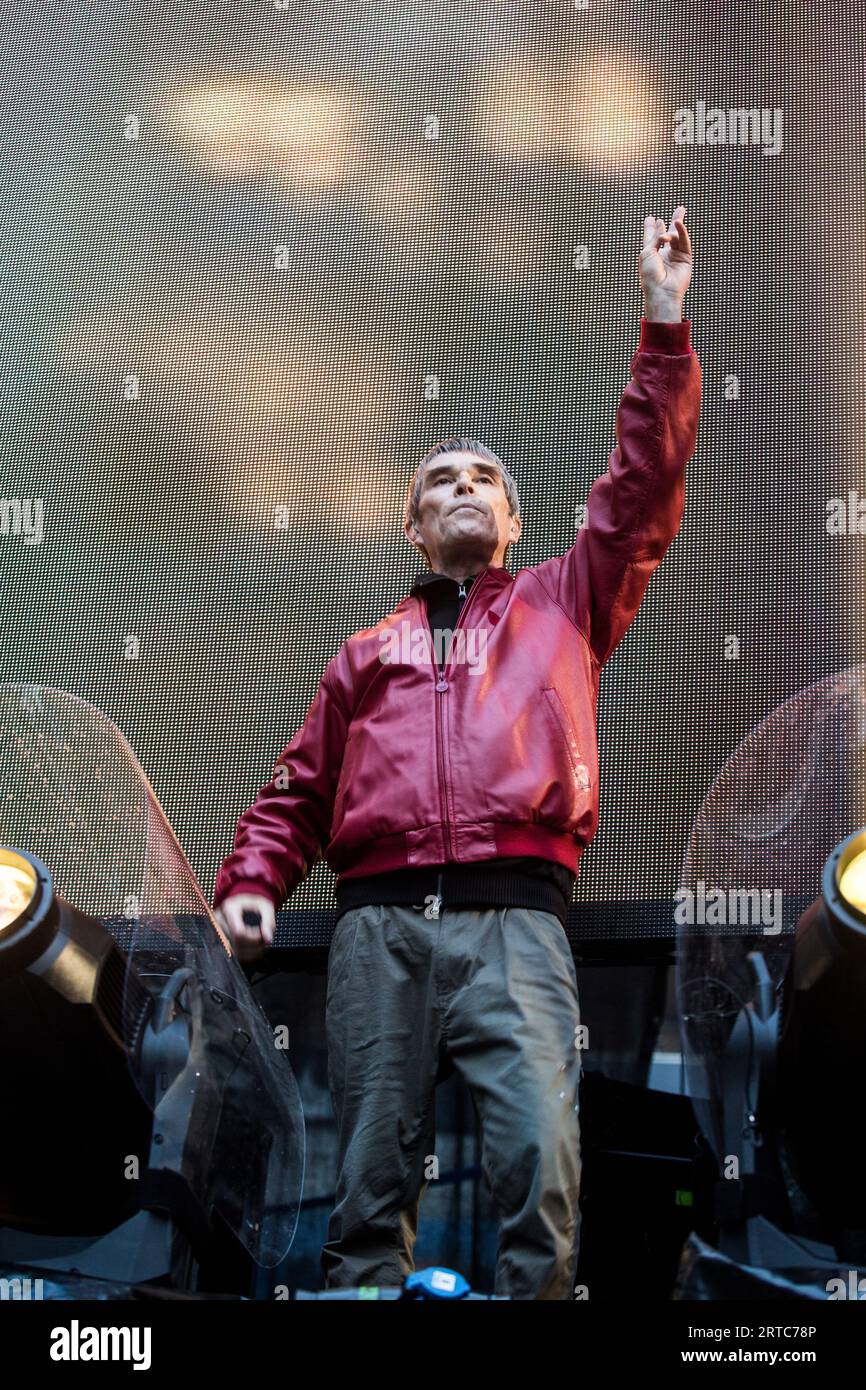 The Stone Roses performing at the Etihad Stadium in Manchester in 2016 ...