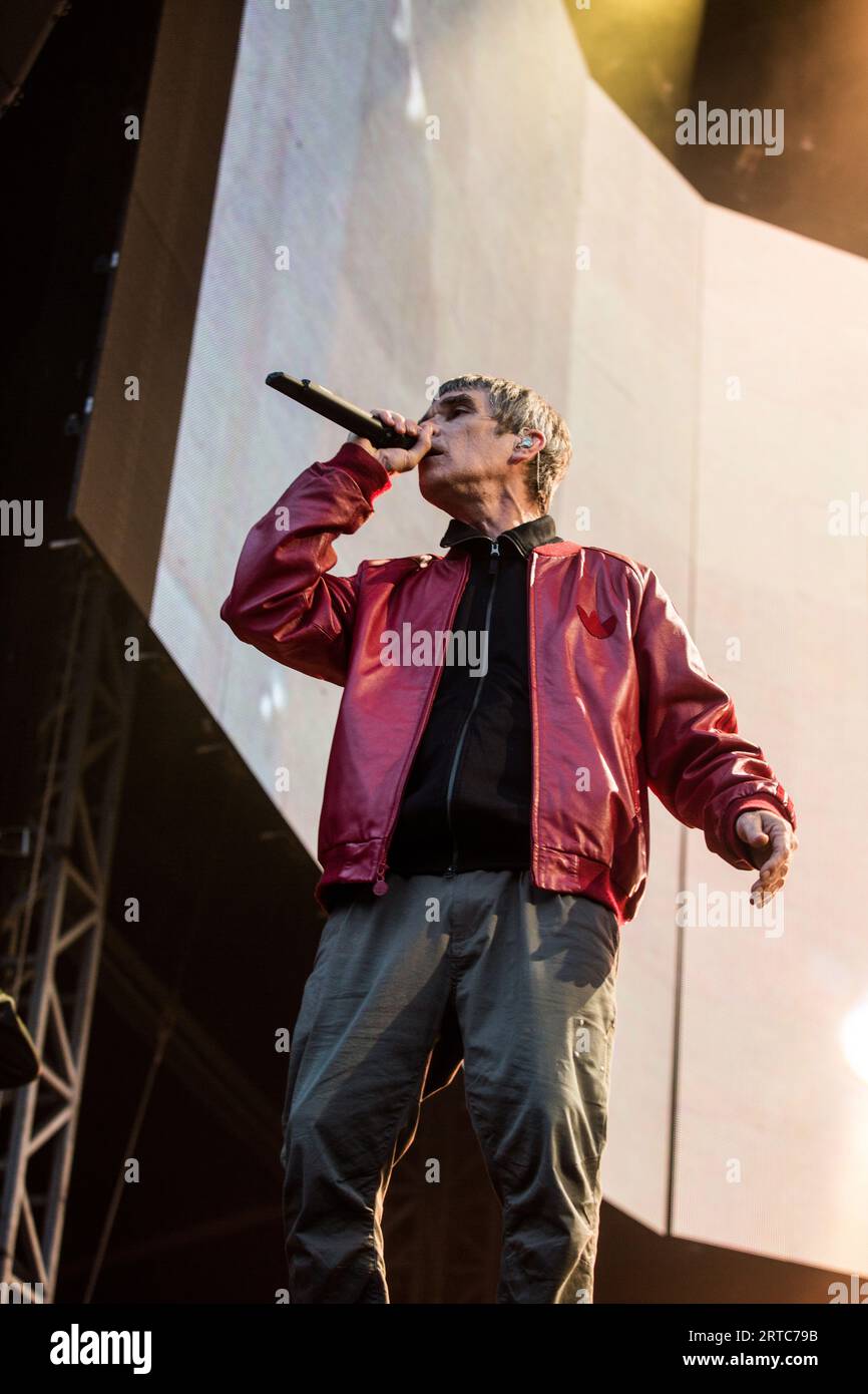 The Stone Roses performing at the Etihad Stadium in Manchester in 2016 ...