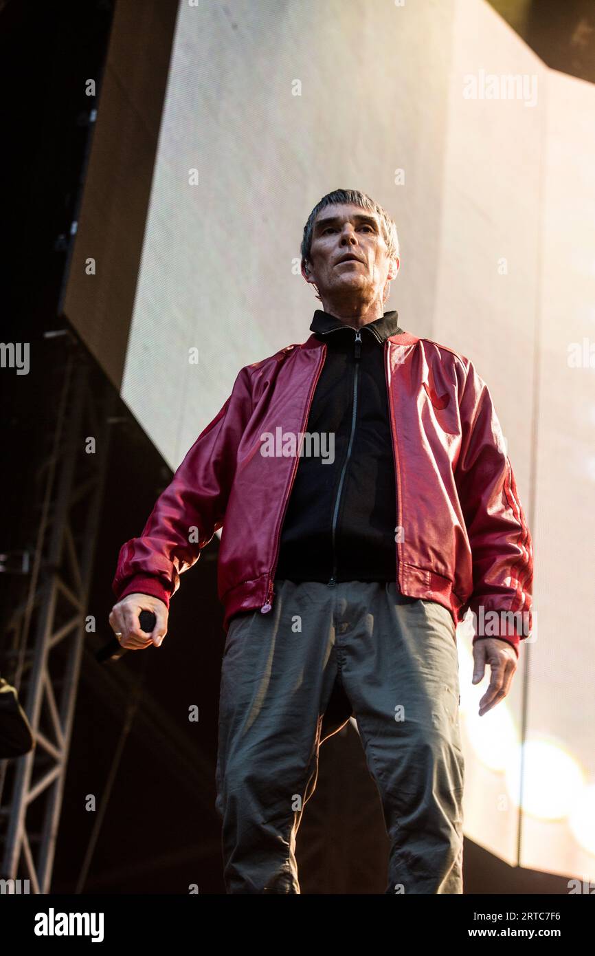The Stone Roses performing at the Etihad Stadium in Manchester in 2016 ...