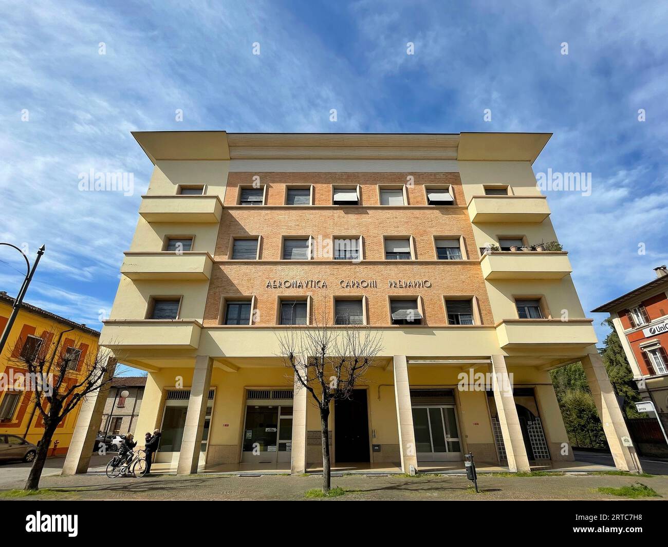 Italy, Emilia Romagna, Predappio, Aeronautica Caproni Palace Stock ...