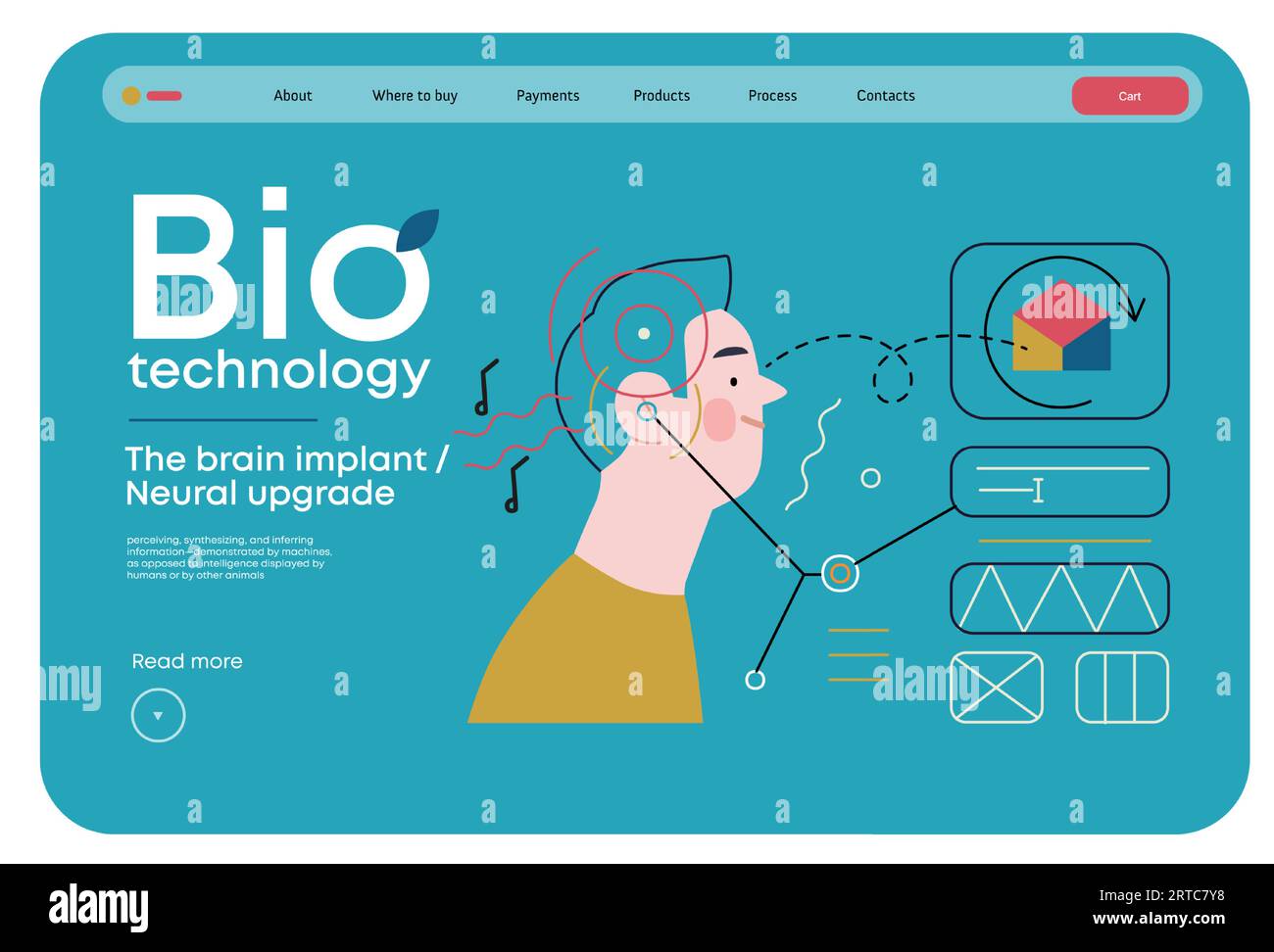 Neuroengineering Stock Vector Images - Alamy