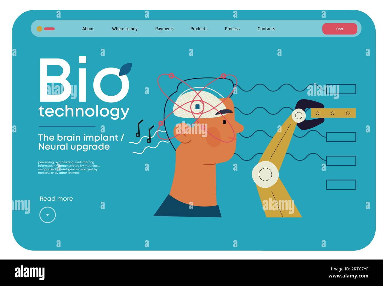 Neuroengineering Stock Vector Images - Alamy