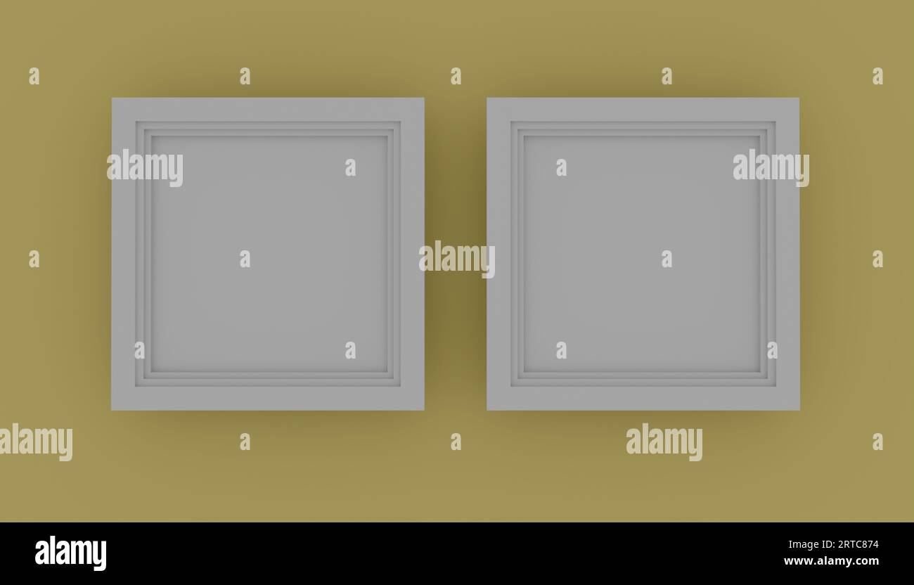 picture frame, render Stock Photo - Alamy