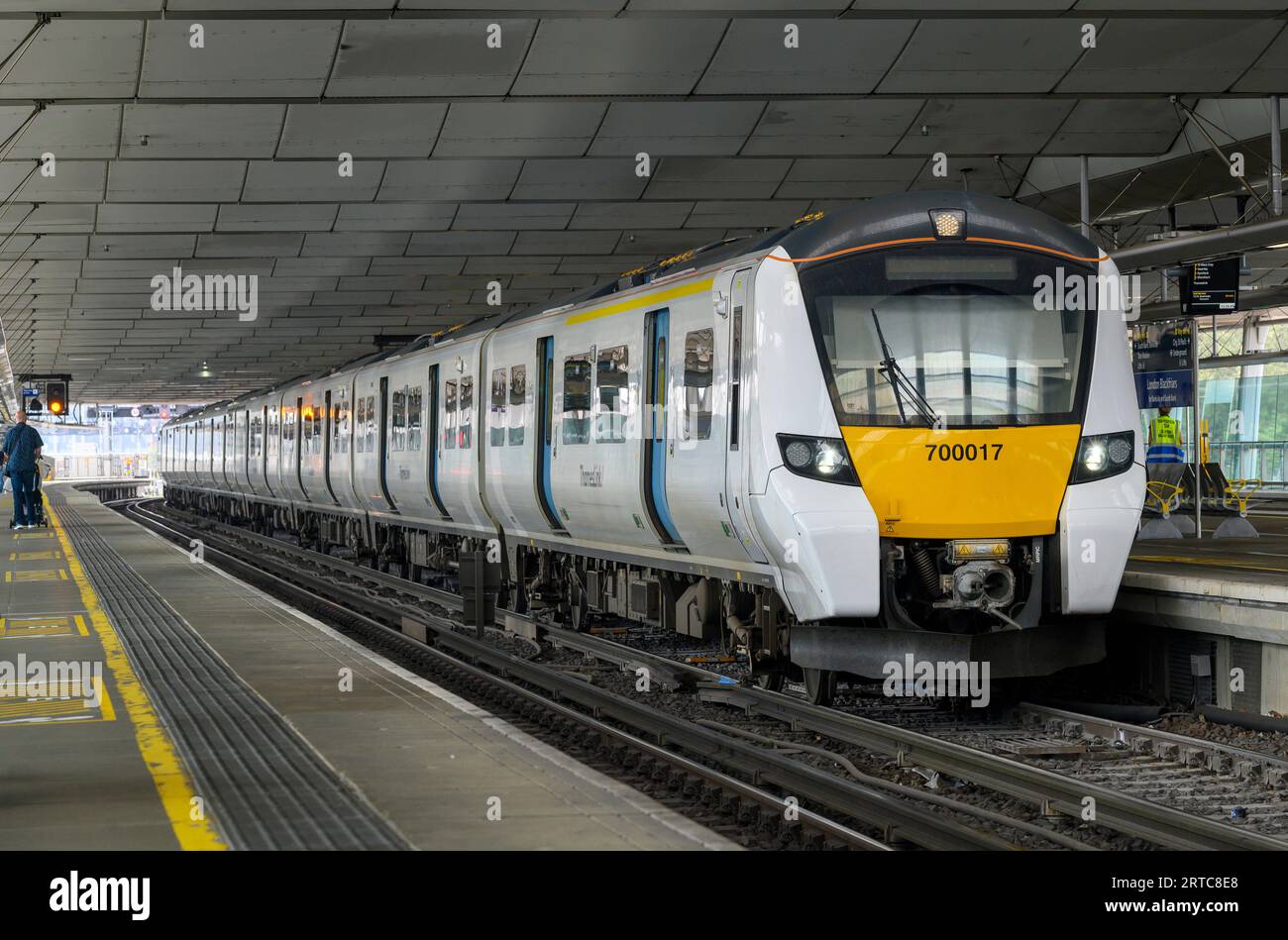 Thameslink Class 700 passenger train at London Blackfriars railway ...