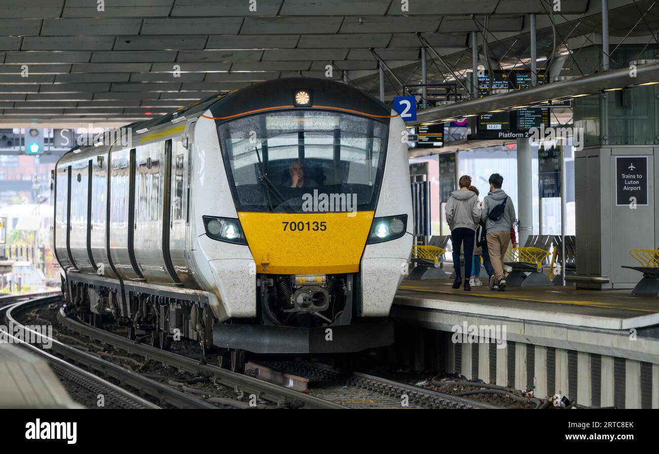 Thameslink Class 700 passenger train at London Blackfriars railway ...