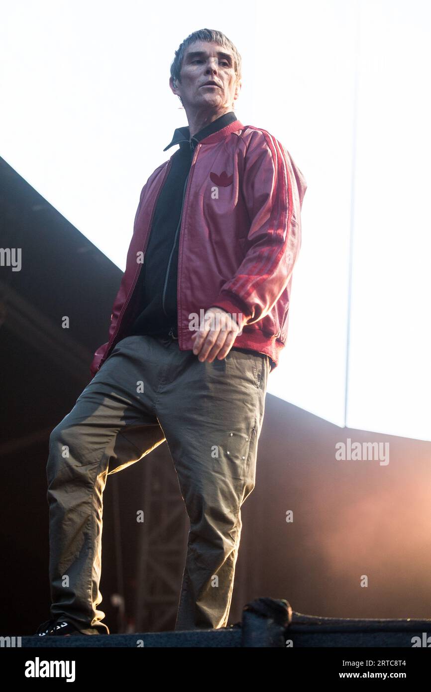 The Stone Roses performing at the Etihad Stadium in Manchester in 2016 ...