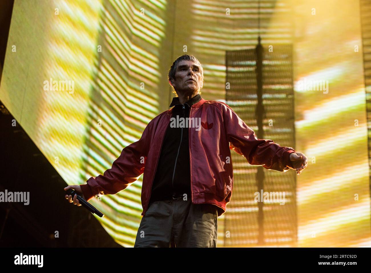 The Stone Roses performing at the Etihad Stadium in Manchester in 2016 ...