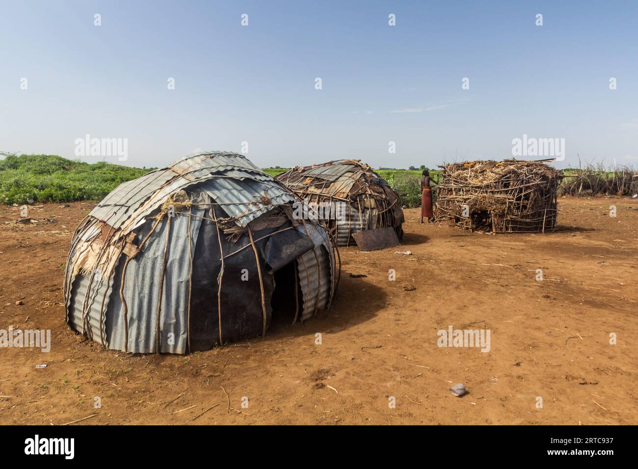 Daasanach tribe village near Omorate, Ethiopia Stock Photo - Alamy
