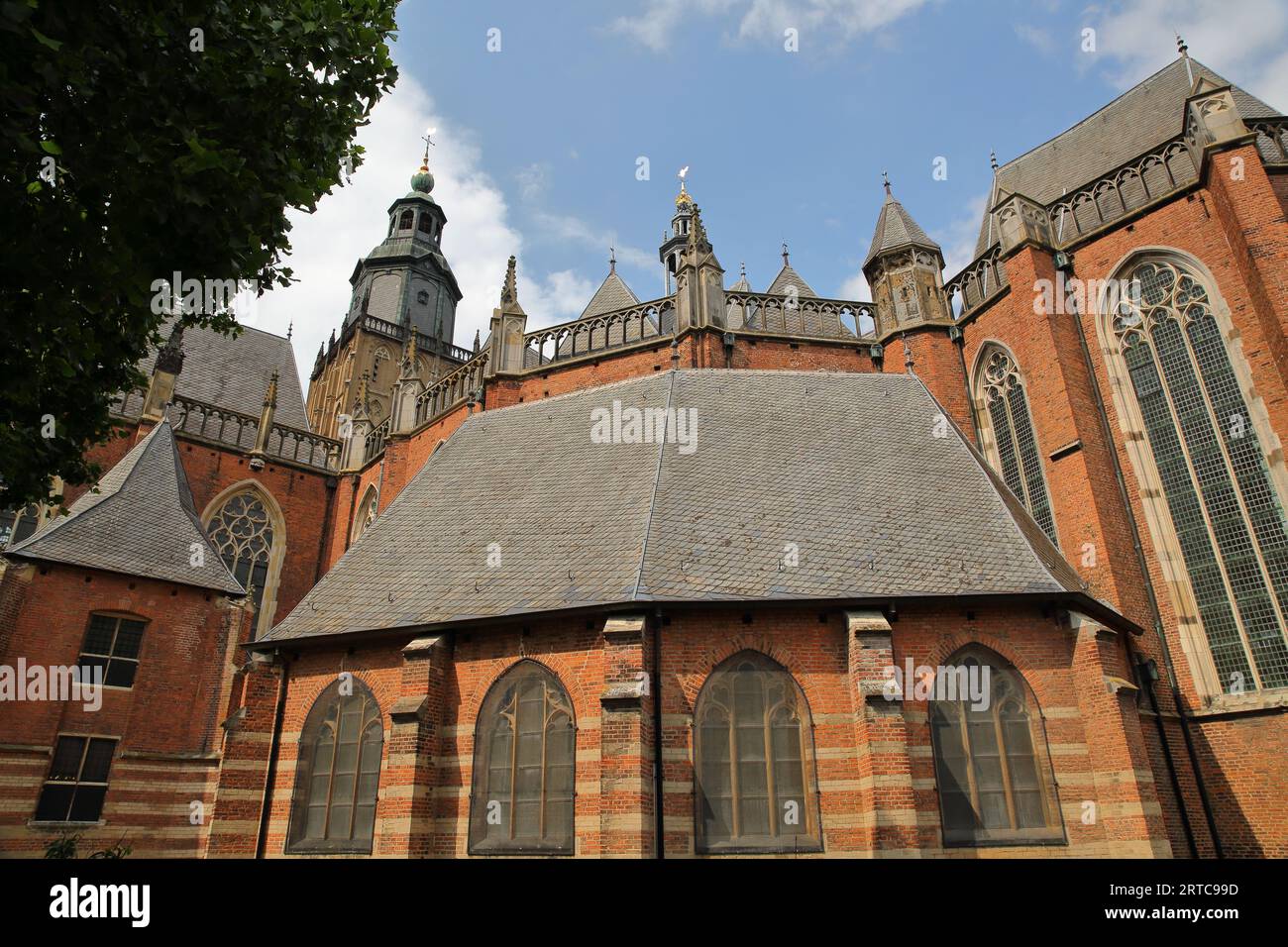 The impressive external facade of Saint Walburgiskerk church with ...
