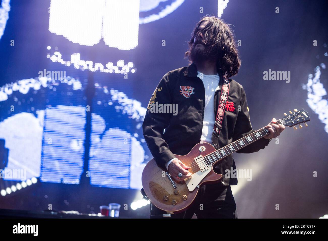 The Stone Roses performing at the Etihad Stadium in Manchester in 2016 ...
