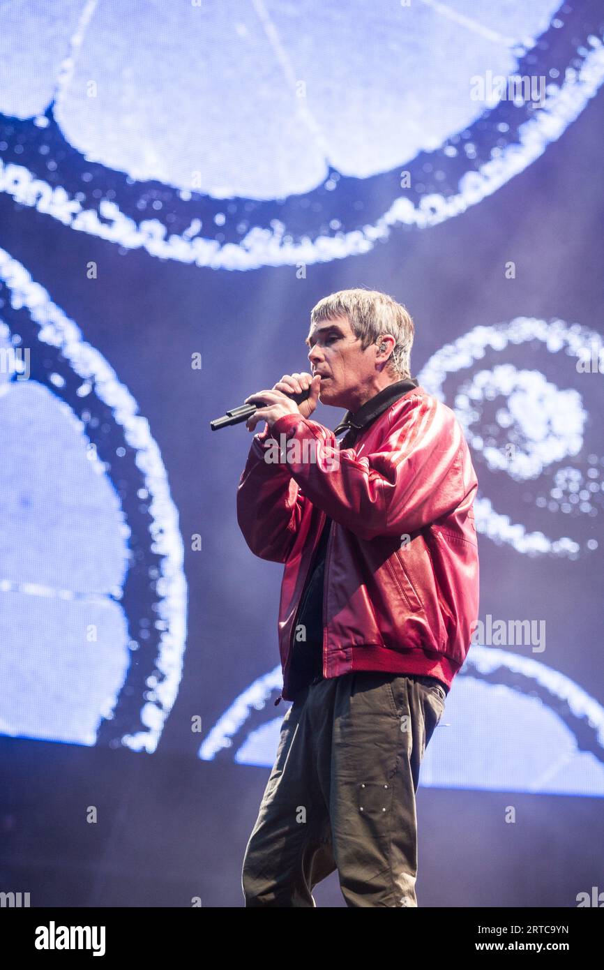 The Stone Roses performing at the Etihad Stadium in Manchester in 2016 ...