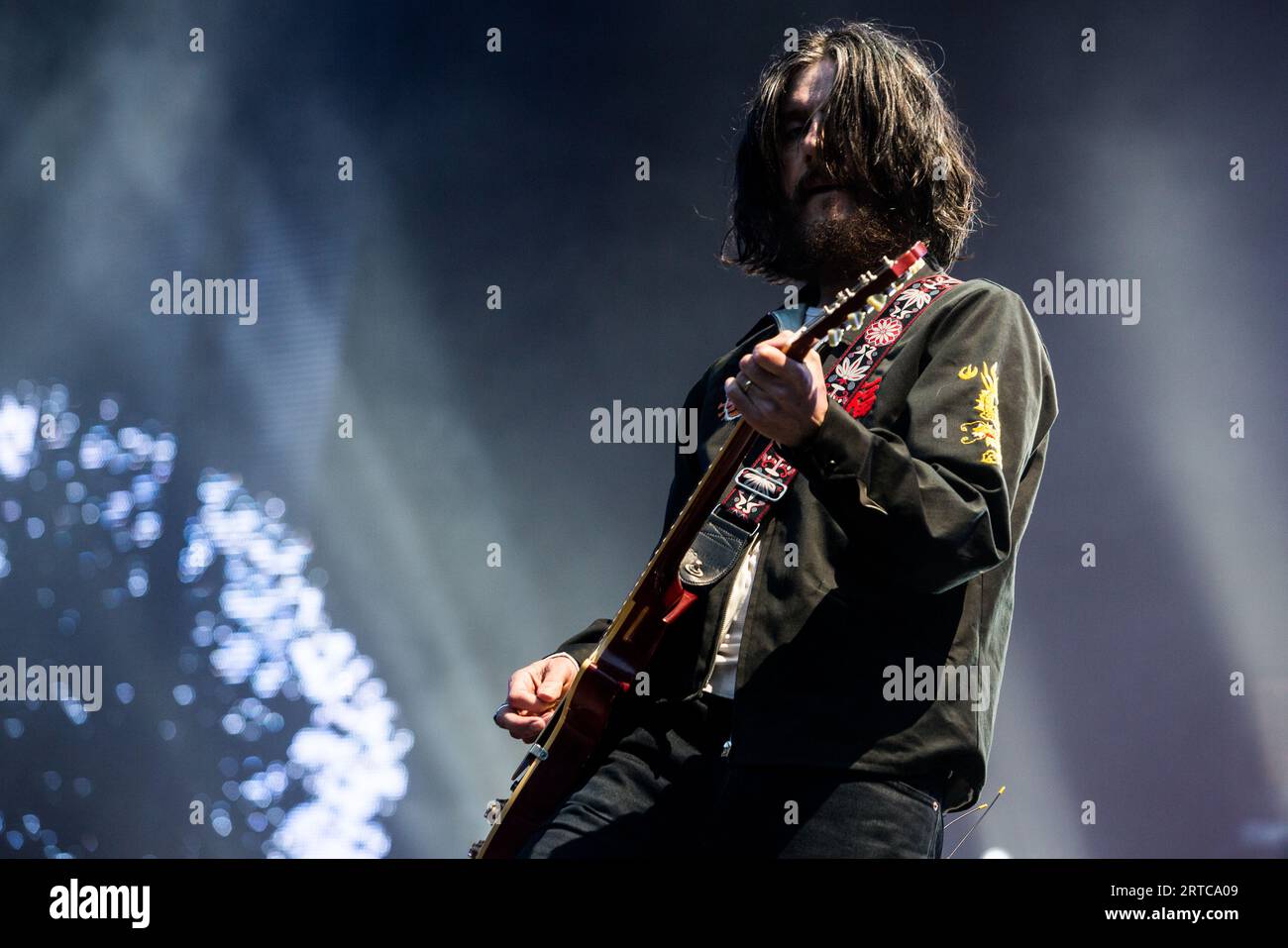 The Stone Roses performing at the Etihad Stadium in Manchester in 2016 ...
