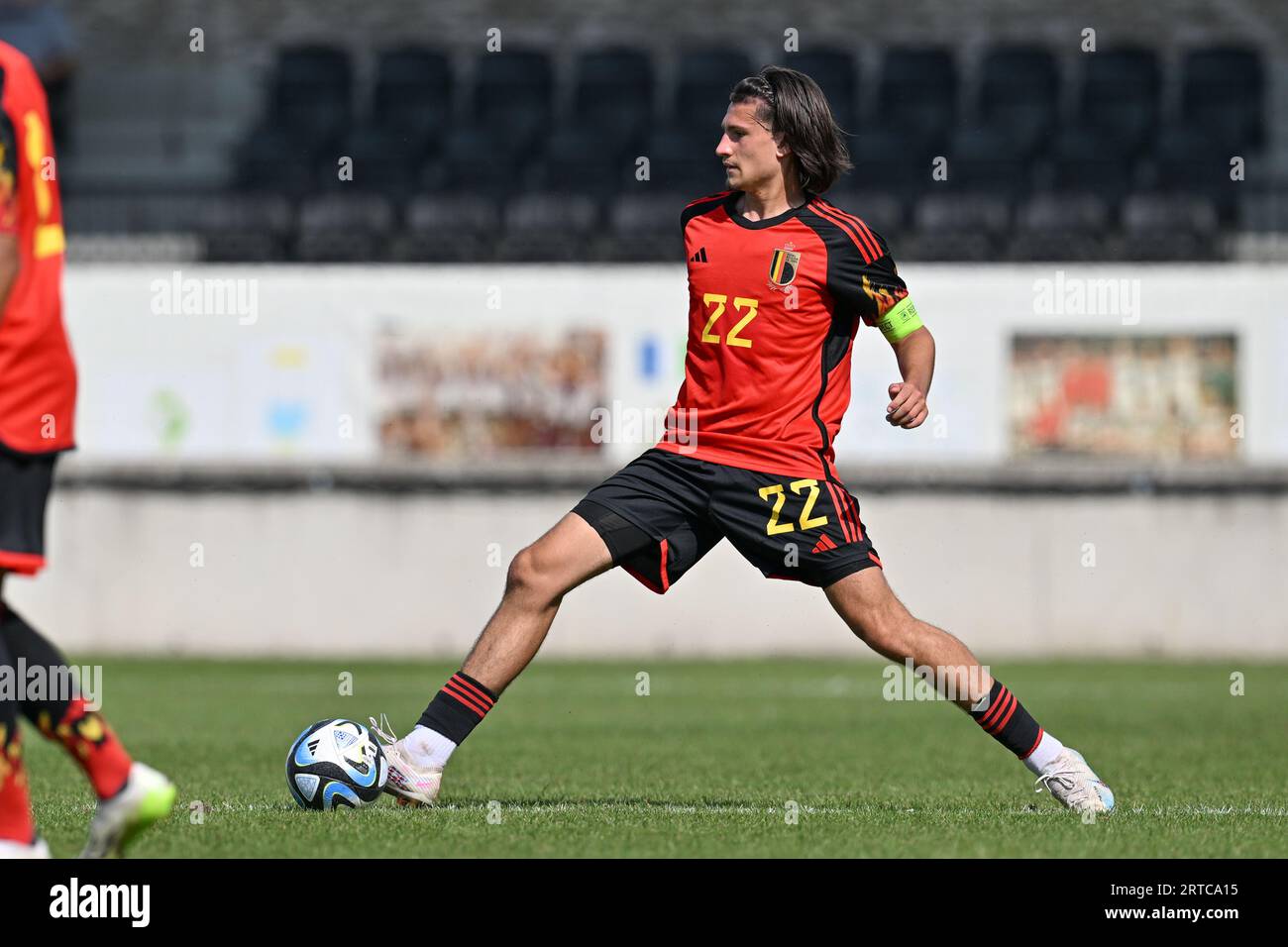 Hasselt, Belgium. 12th Sep, 2023. Vincent Burlet (22) of Belgium ...