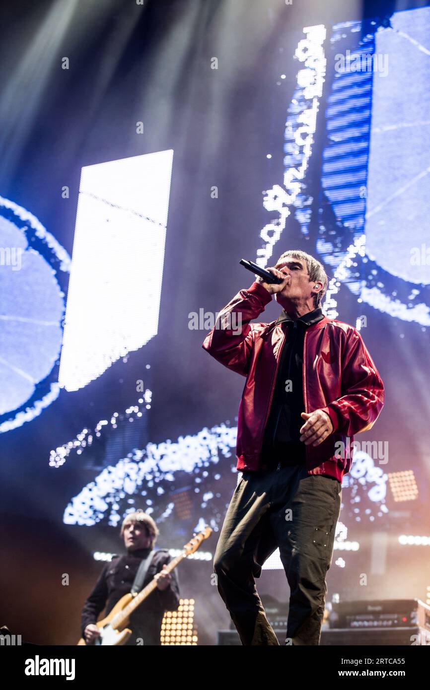 The Stone Roses performing at the Etihad Stadium in Manchester in 2016 ...