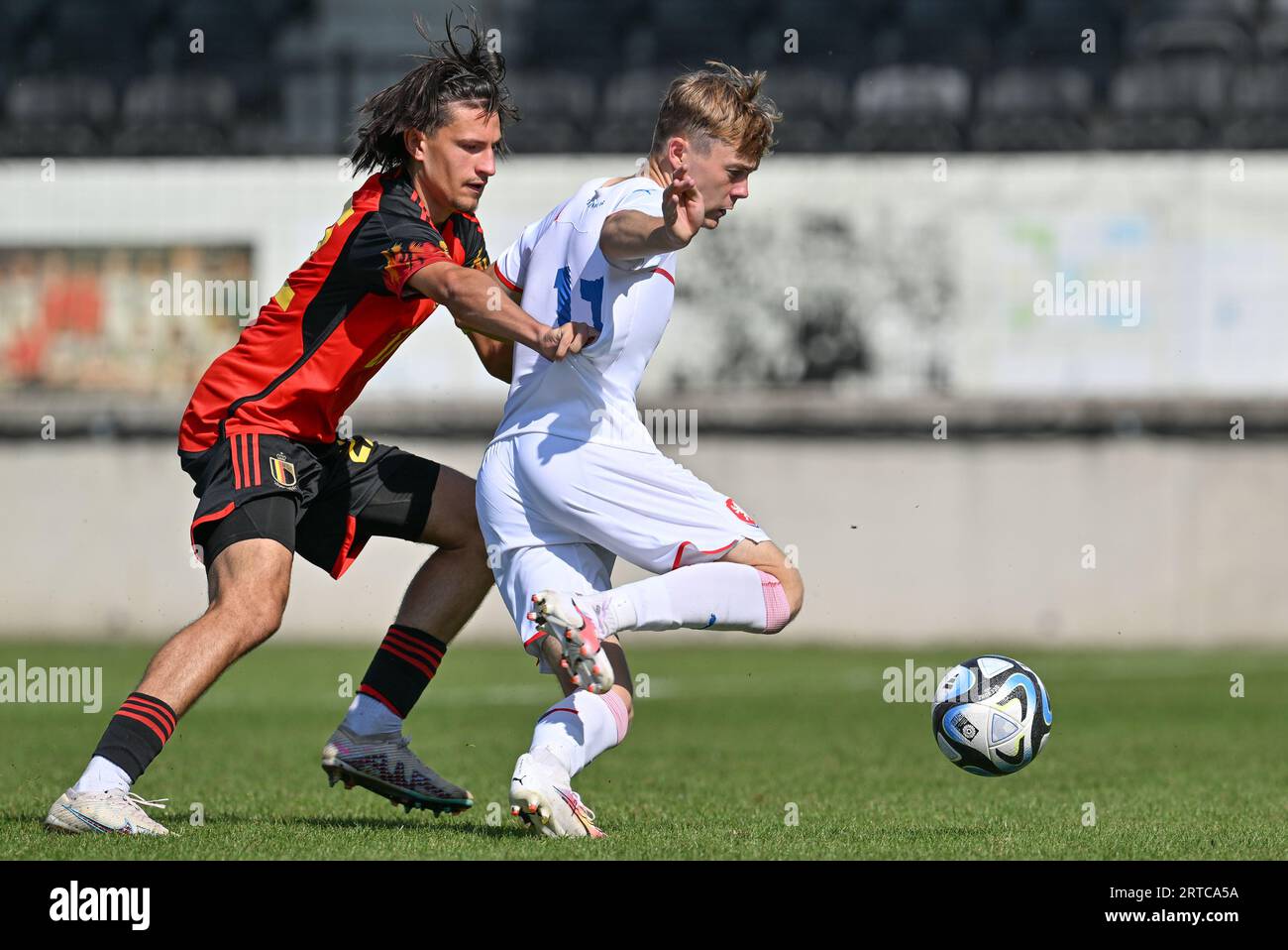 Hasselt, Belgium. 12th Sep, 2023. Vincent Burlet (22) of Belgium ...